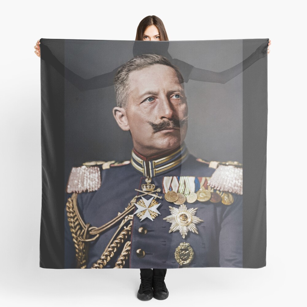 "Kaiser Wilhelm II, 1908 colorized" Scarf for Sale by KAI-Studio ...