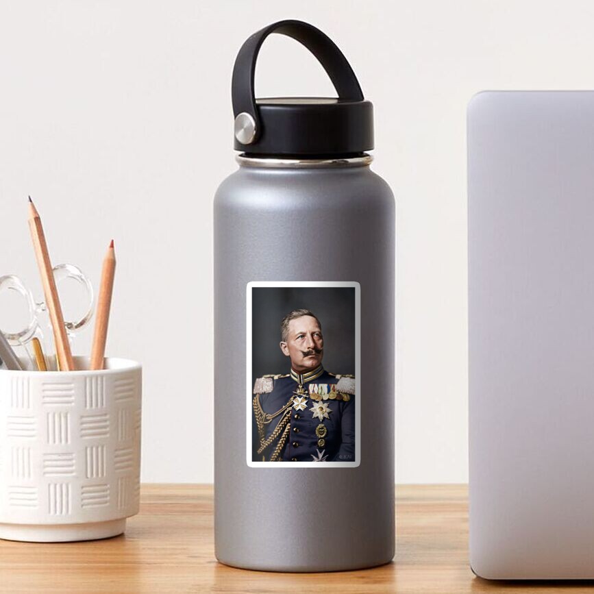 "Kaiser Wilhelm II, 1908 colorized" Sticker for Sale by KAI-Studio ...