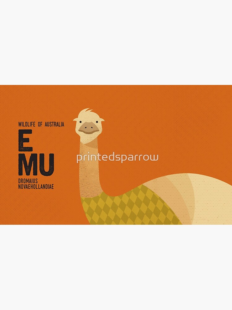 "Retro Emu" Coffee Mug for Sale by printedsparrow | Redbubble