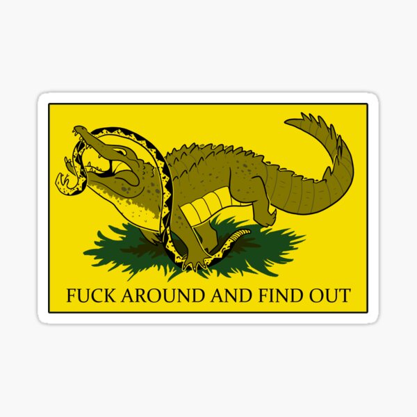"F*ck Around and Find Out" Sticker for Sale by kimardt | Redbubble