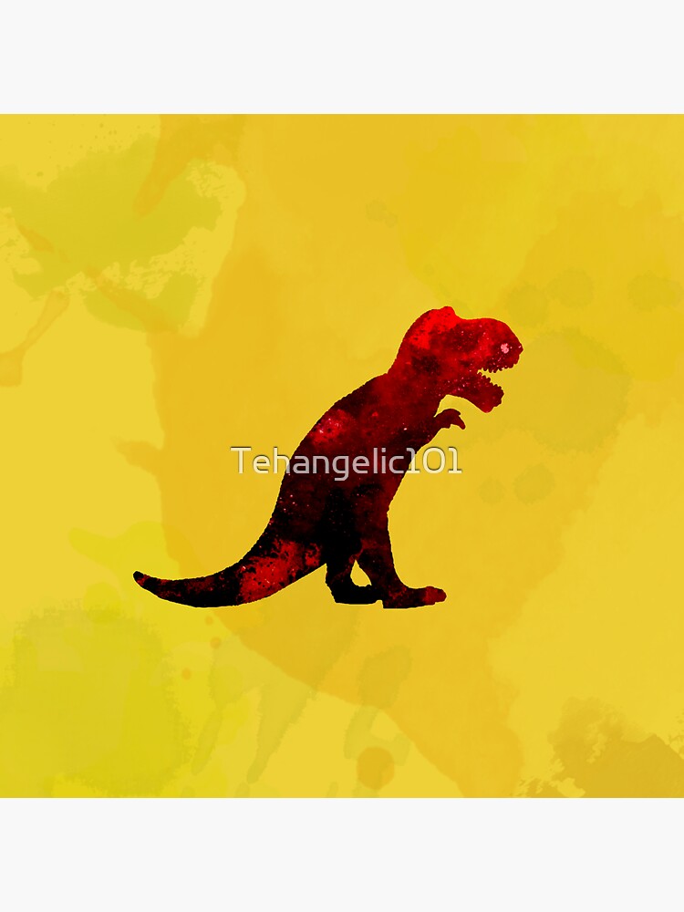 "Dinosaurus rex (Background)" Sticker by Tehangelic101 | Redbubble
