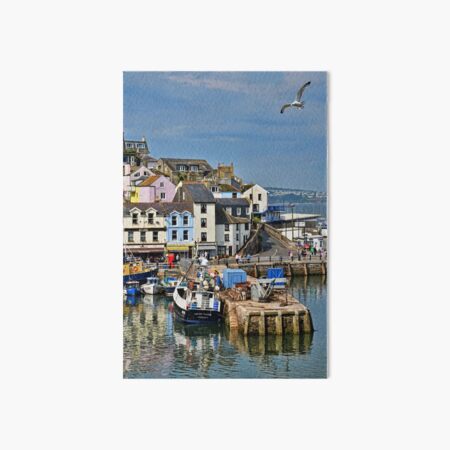 "Brixham Harbour" Art Board Print for Sale by Retiree | Redbubble