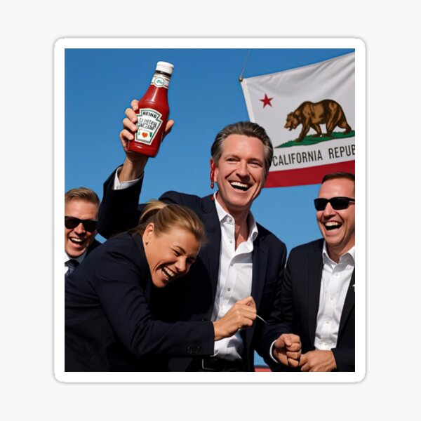 "gavin newsom" Sticker for Sale by hasungqy | Redbubble