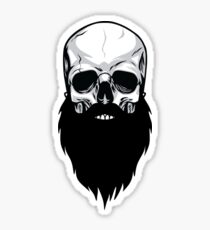 Bearded Skull Stickers | Redbubble
