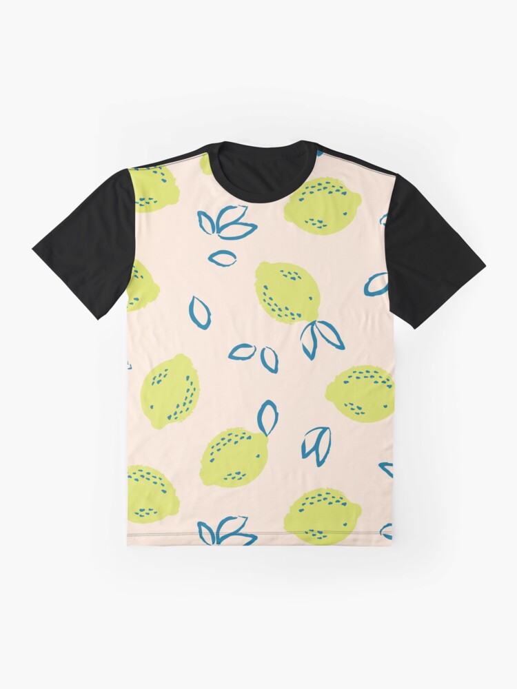 "Watercolour pattern with hand drawn lemons" T-shirt for Sale by alijun ...
