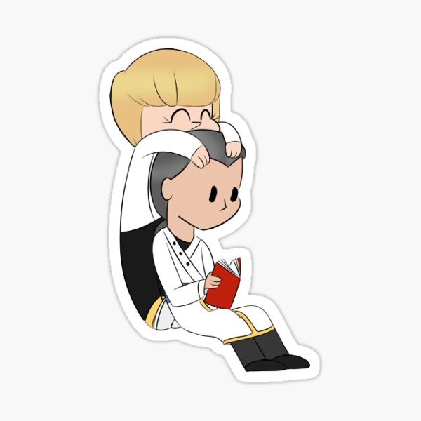 "Roxie and Rob" Sticker for Sale by Laura-Latts | Redbubble