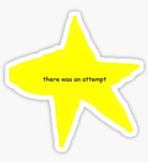 Attempt Star Stickers | Redbubble