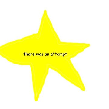 "there was an attempt star" Sticker for Sale by keyurcar | Redbubble