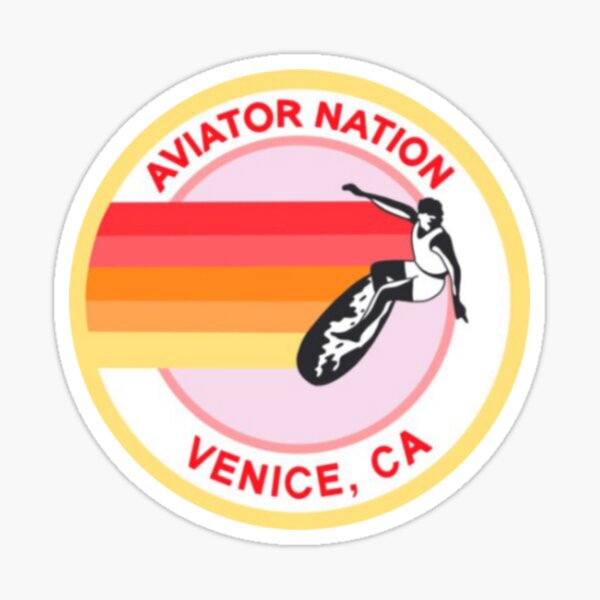 "Aviator Nation" Sticker for Sale by rayannrobbins18 | Redbubble