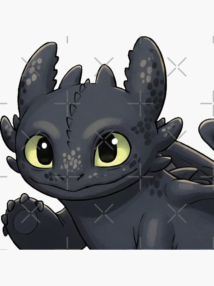 "Toothless Saying Hi" Sticker for Sale by LazLLoW | Redbubble
