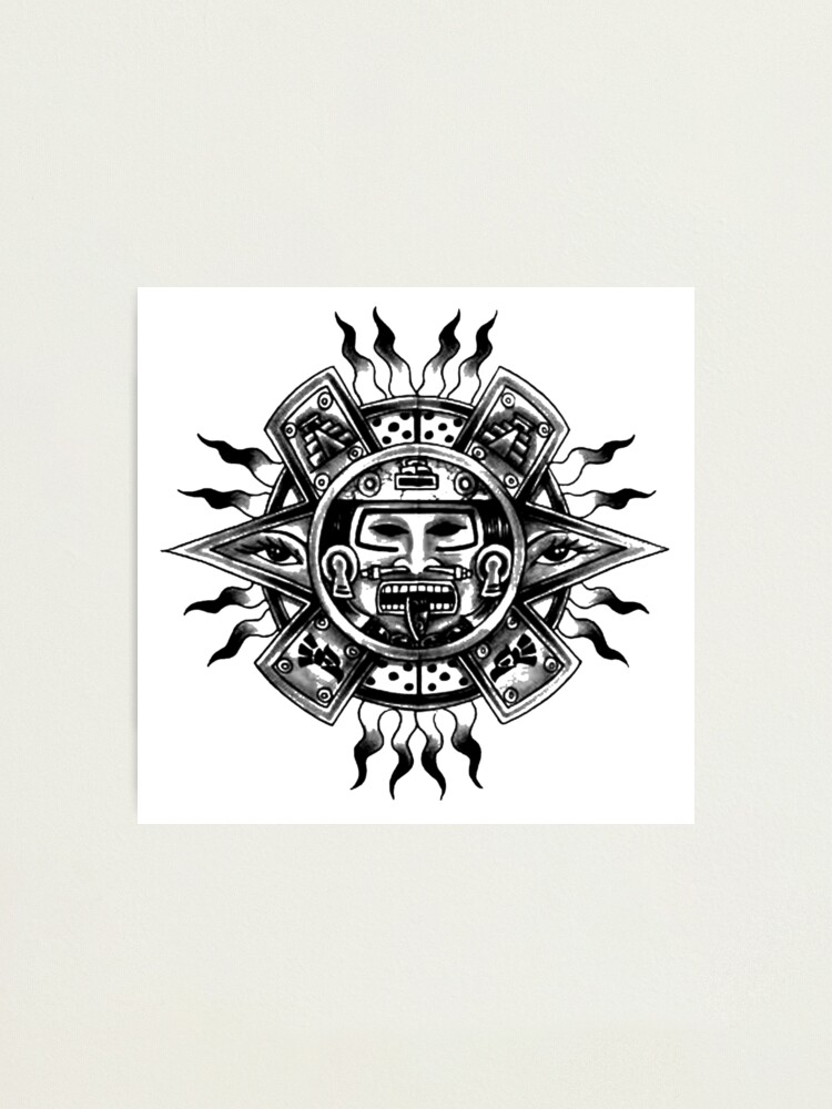 "Mayan Art Tattoo" Photographic Print for Sale by ClothingSimple ...