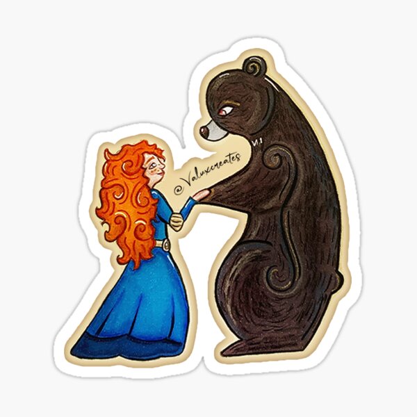 "Brave | Merida and her mother Elinor" Sticker for Sale by valustar ...