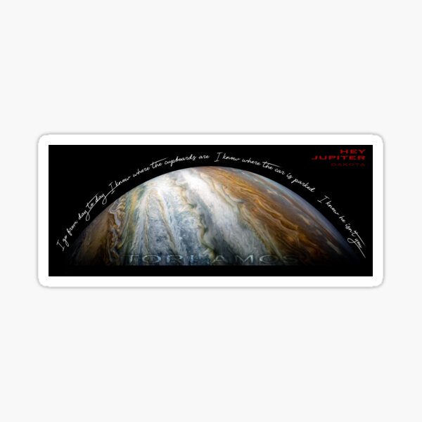 "Tori Amos Hey Jupiter Dakota" Sticker for Sale by LuSyd-Dreme | Redbubble