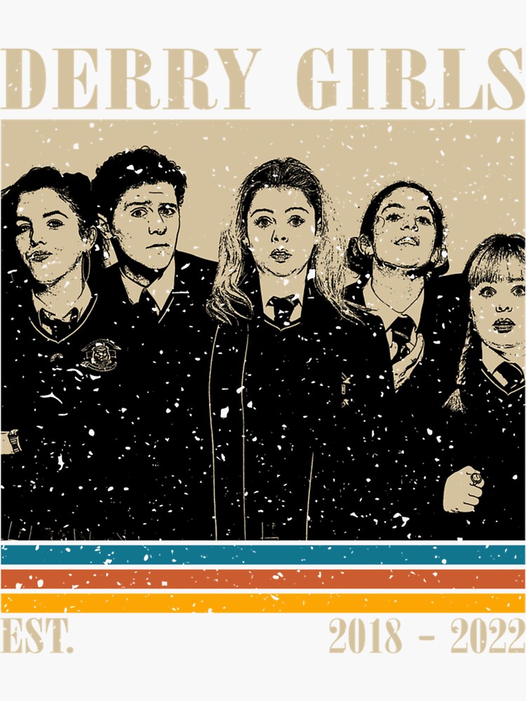 "Inspired Derry Girls Minimalist Art" Sticker for Sale by ...