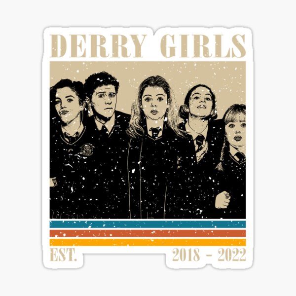 "Inspired Derry Girls Minimalist Art" Sticker for Sale by ...