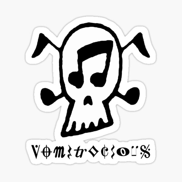 "Skull & Notes" Sticker by Vomitrocious | Redbubble