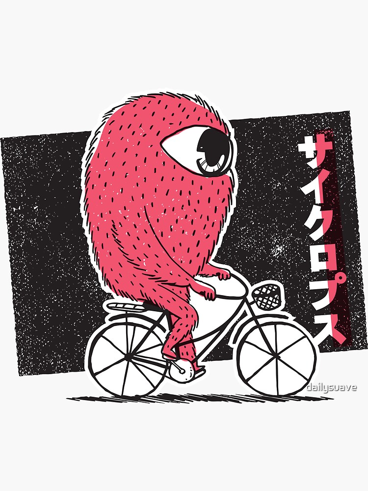 "Japanese Cyclops" Sticker by dailysuave | Redbubble