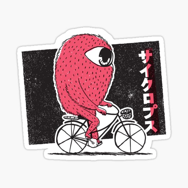 "Japanese Cyclops" Sticker by dailysuave | Redbubble