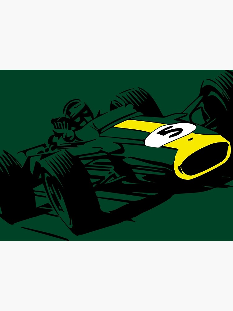 "60s Formula One Car on British Racing Green" Poster for Sale by ...
