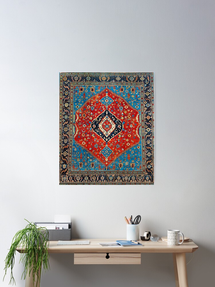 "Antique Persian Carpet Print" Poster for Sale by Vicky Brago-Mitchell ...
