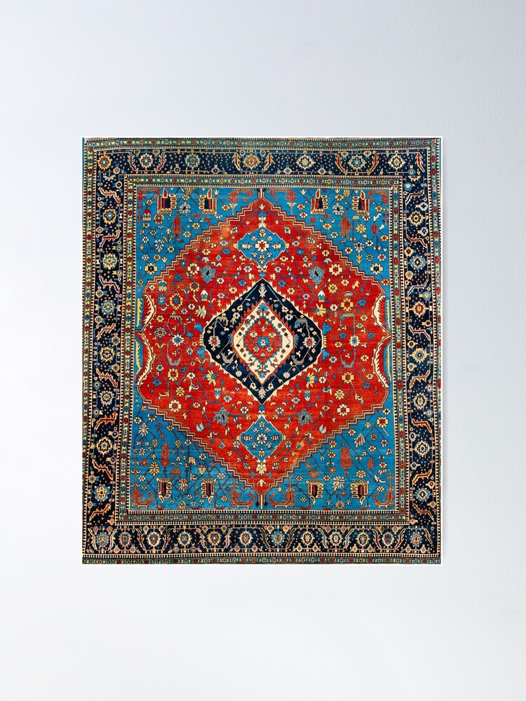 "Antique Persian Carpet Print" Poster for Sale by Vicky Brago-Mitchell ...