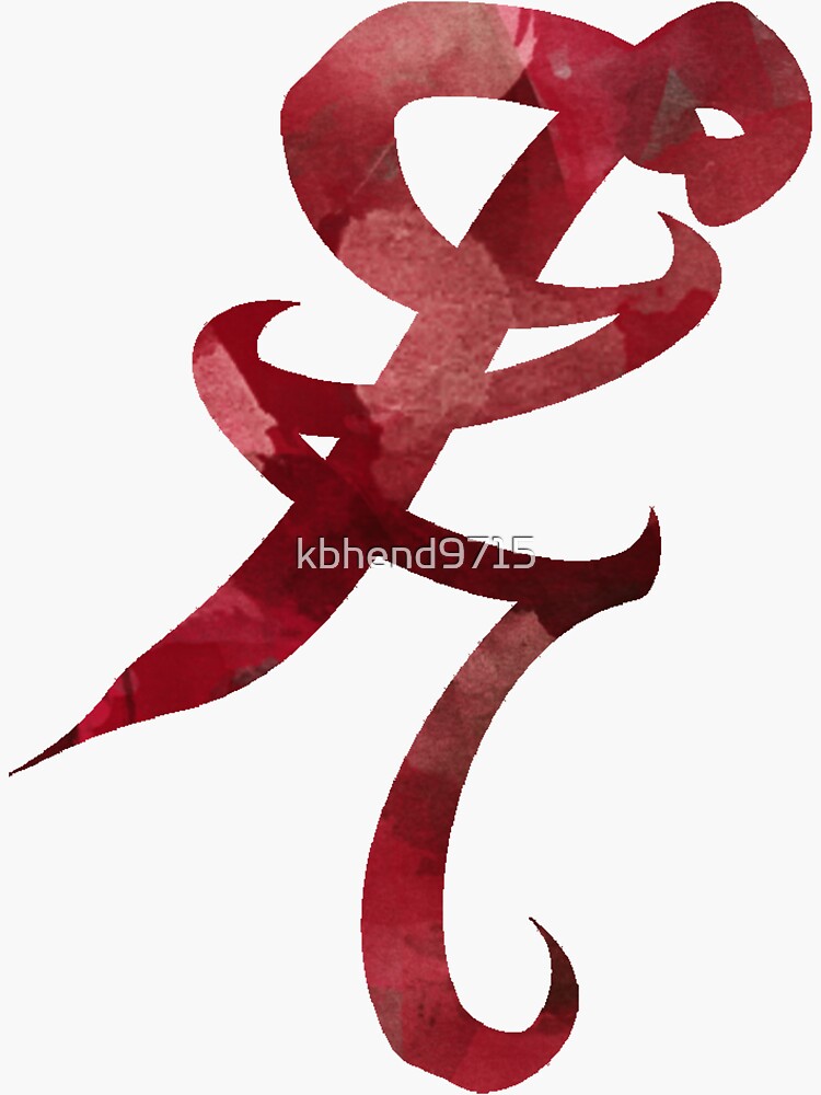 "Watercolour Iratze Rune" Sticker by kbhend9715 | Redbubble