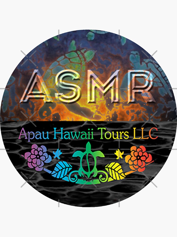 "AHT - ASMR Design" Sticker for Sale by ApauHawaiiTours | Redbubble