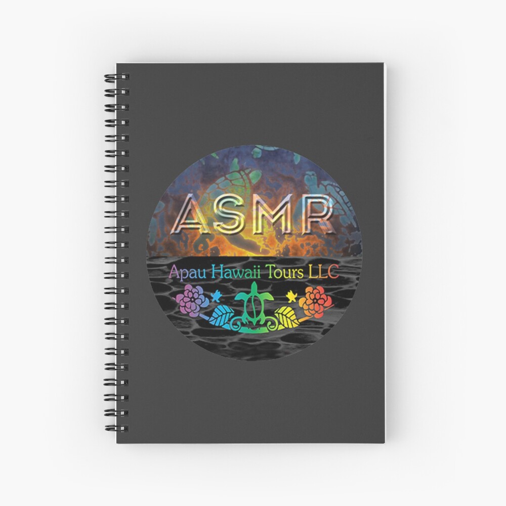 "AHT - ASMR Design" Spiral Notebook for Sale by ApauHawaiiTours | Redbubble