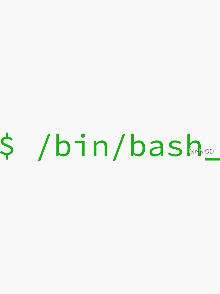 "Bash Linux Green" Sticker by Mr-M00 | Redbubble