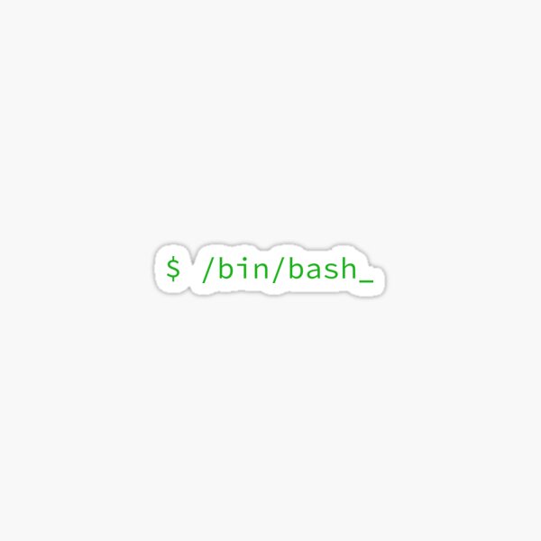"Bash Linux Green" Sticker by Mr-M00 | Redbubble