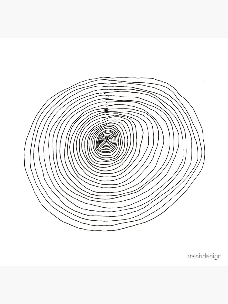 "Concentric Circles # 2" Sticker for Sale by trashdesign | Redbubble
