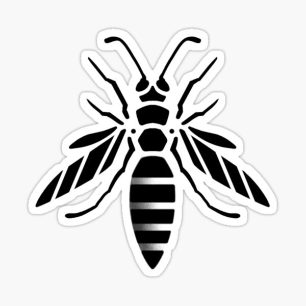 "Simple Wasp" Sticker for Sale by GameQuacks | Redbubble