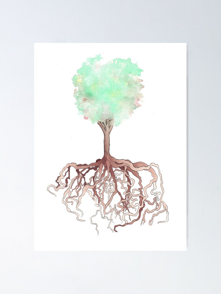 "Tree with some roots" Poster for Sale by Kermillion | Redbubble