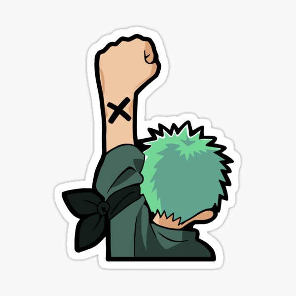 "Zoro X Mark Tattoo One Piece (Fan Art)" Sticker for Sale by yassmina ...