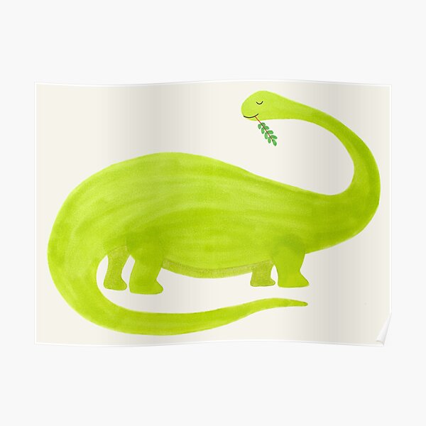 "The Relaxed Dinosaur" Poster by Vectorlicious | Redbubble