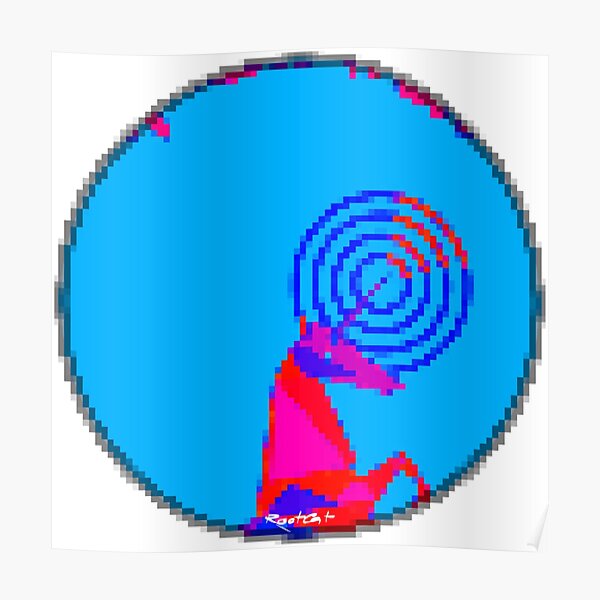 "Blue Unik UniKorn by RootCat" Poster for Sale by Grimm-Land | Redbubble