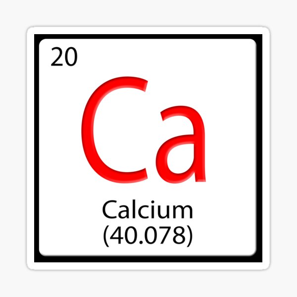"Calcium chemical tile" Sticker by stuwdamdorp | Redbubble