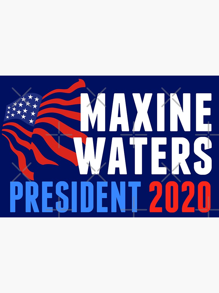 "Maxine Waters for President 2020" Sticker for Sale by elishamarie28 ...