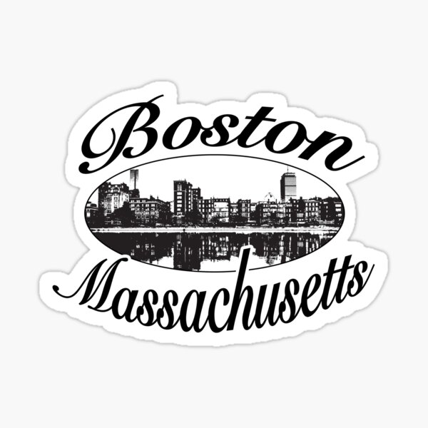 "Boston Massachusetts " Sticker for Sale by AnimalCreations | Redbubble