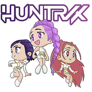 "Huntrix Chibi with Logo" Sticker for Sale by anthonyeversole | Redbubble
