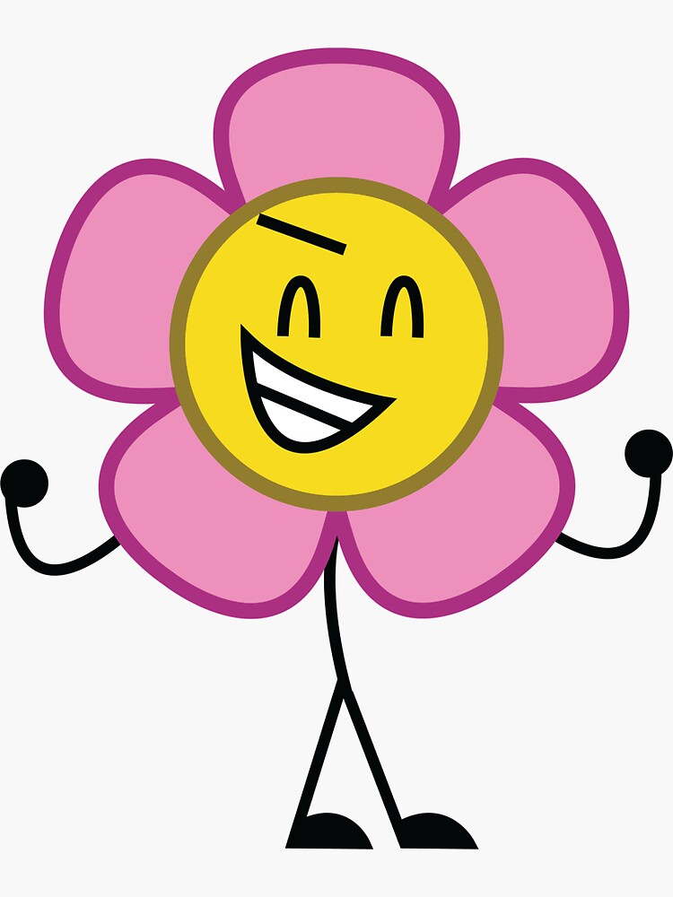 "BFDI Flower" Sticker for Sale by rtsmryan | Redbubble
