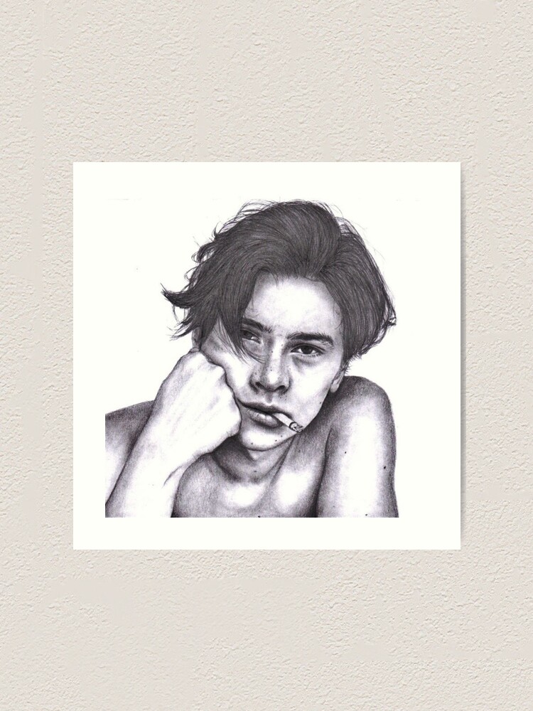 "Cole Sprouse Pencil Drawing" Art Print by kmcdrawings | Redbubble
