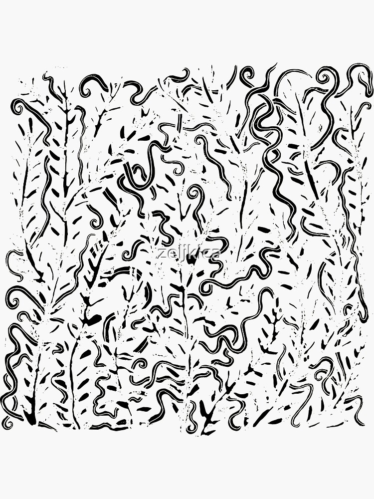 "Ancient Snakes" Sticker by zeljkica | Redbubble