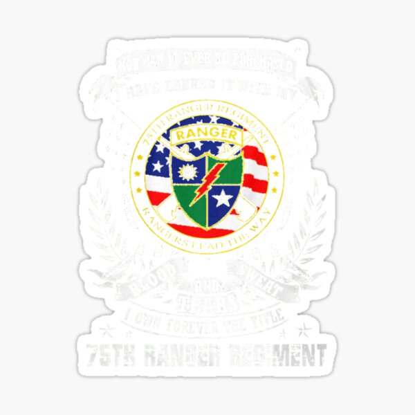 "75th ranger regiment (1)" Sticker for Sale by NorthernGrain55 | Redbubble