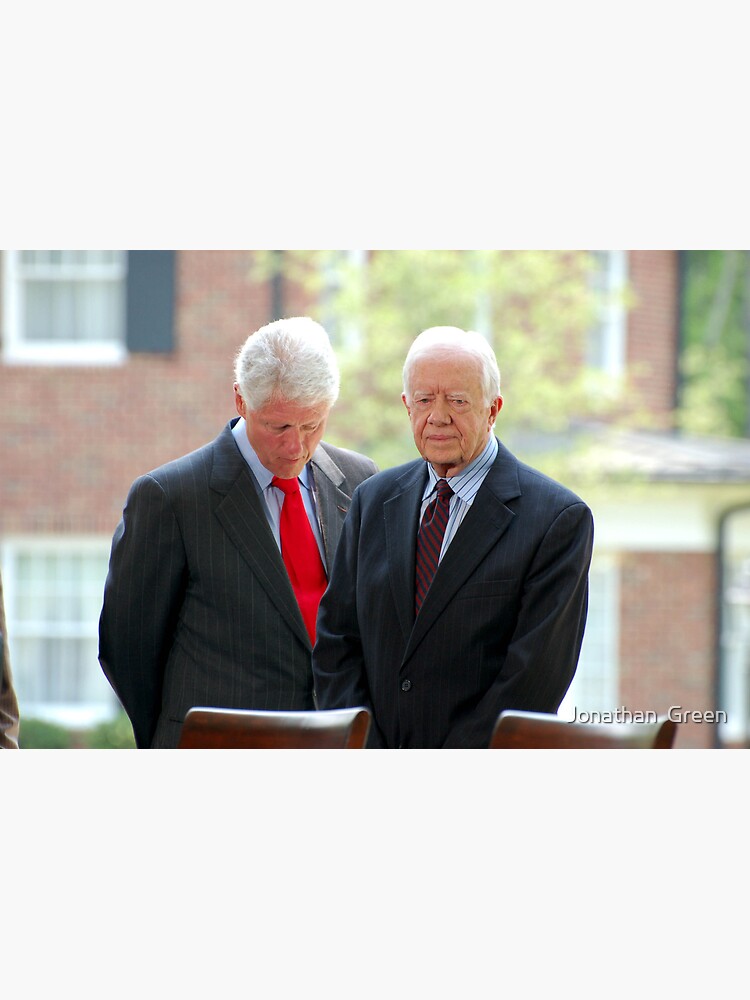 "Former Presidents Bill Clinton,Jimmy Carter" Art Print for Sale by ...