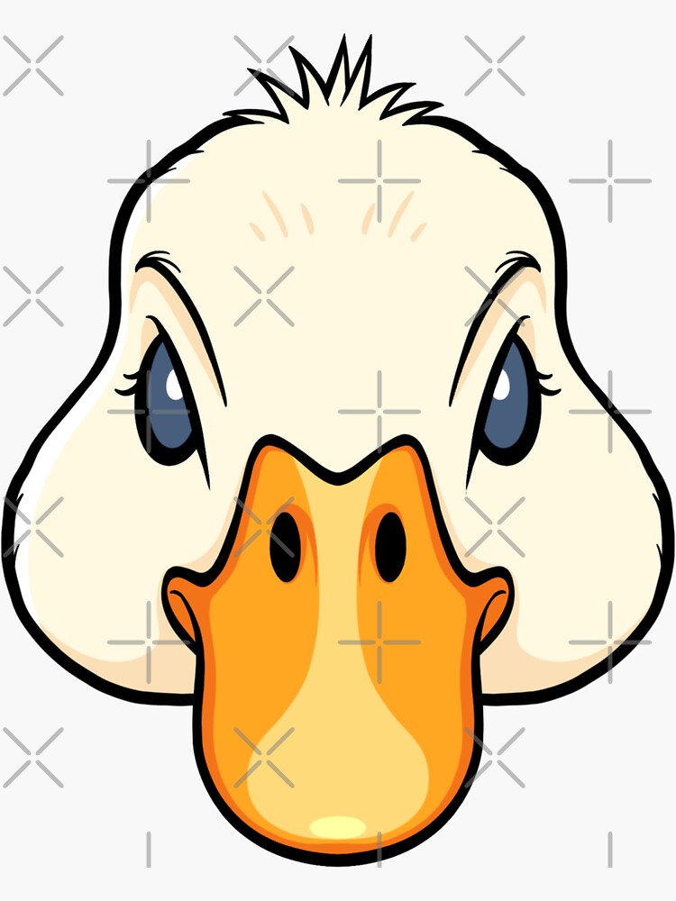 "Duck face" Sticker for Sale by Kate27sun | Redbubble