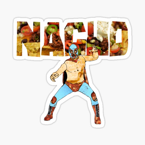 ""Nacho" from 'Nacho Libre" Sticker by drewmccall | Redbubble