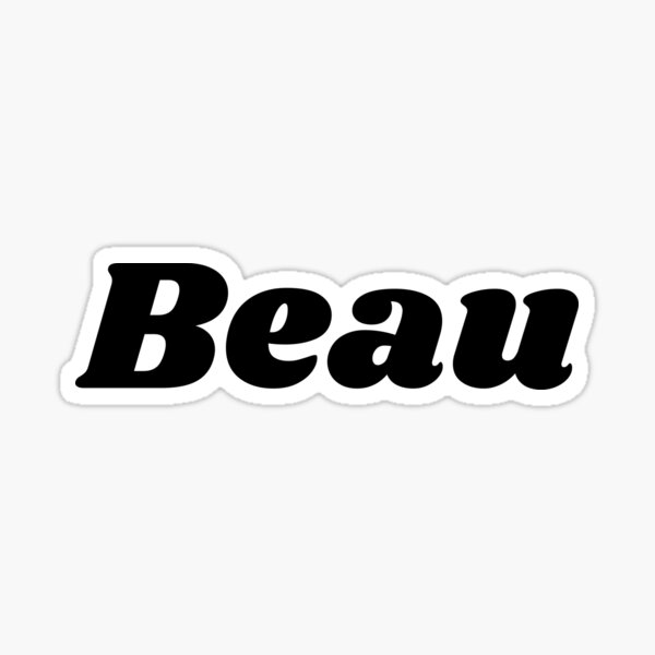 "Beau" Sticker for Sale by RedParker | Redbubble