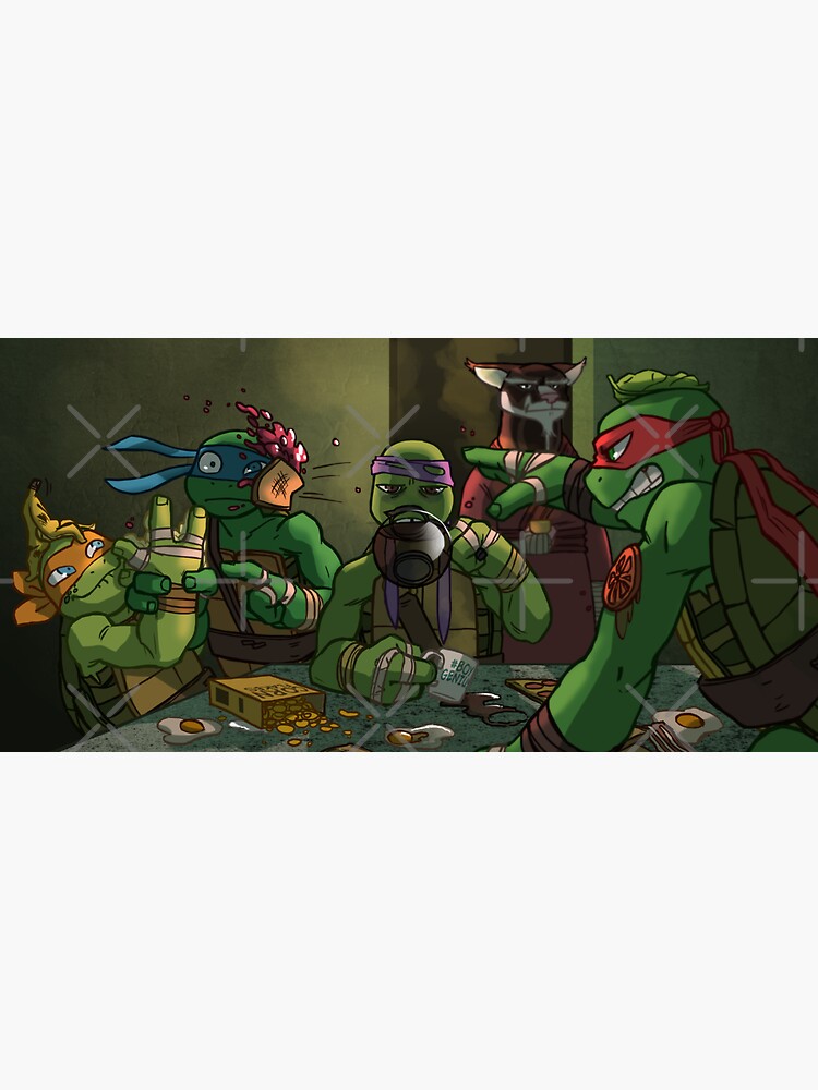 "Early-Morning Food Fight - TMNT" Sticker for Sale by WinterHeath ...