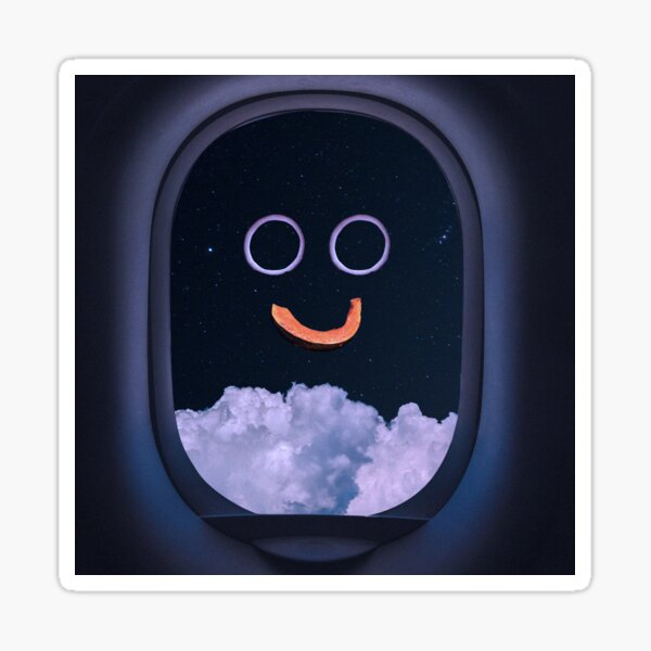 "Smiley Sky" Sticker for Sale by doodeding | Redbubble